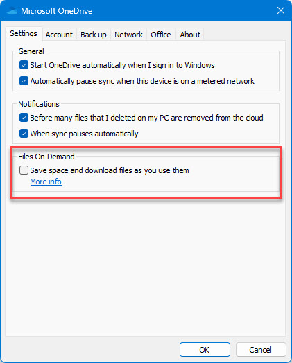 Enable or Disable OneDrive Files On-Demand – Next Century