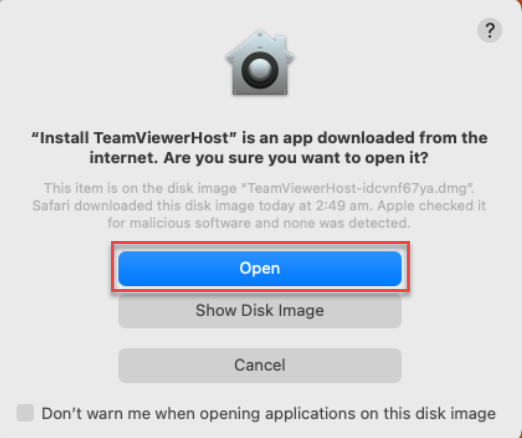 Installing Teamviewer Host Remote Support in Apple MacOS Computer ...