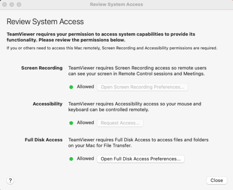 Installing Teamviewer Host Remote Support in Apple MacOS Computer ...