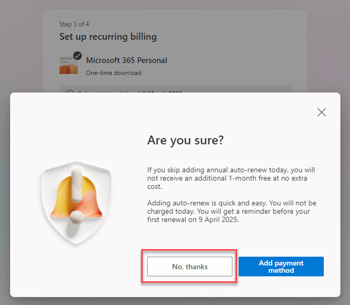 Renew your Microsoft 365 Family or Personal subscription with a product ...