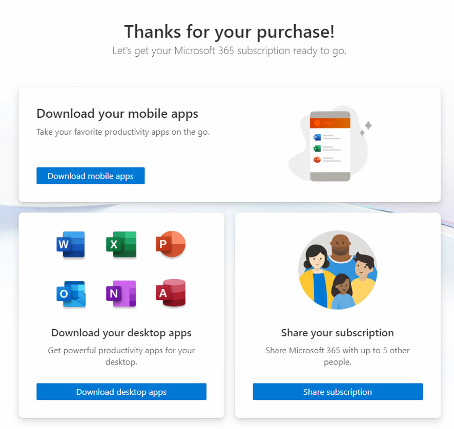 Renew your Microsoft 365 Family or Personal subscription with a product ...